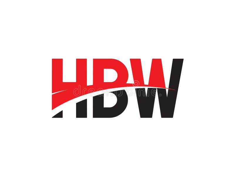 HBW Letter Initial Logo Design Vector Illustration Stock Vector ...