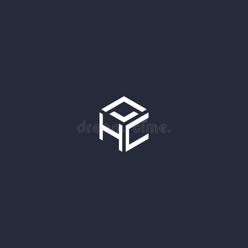 HC Initial Hexagon Logo Design Stock Vector - Illustration of clean ...