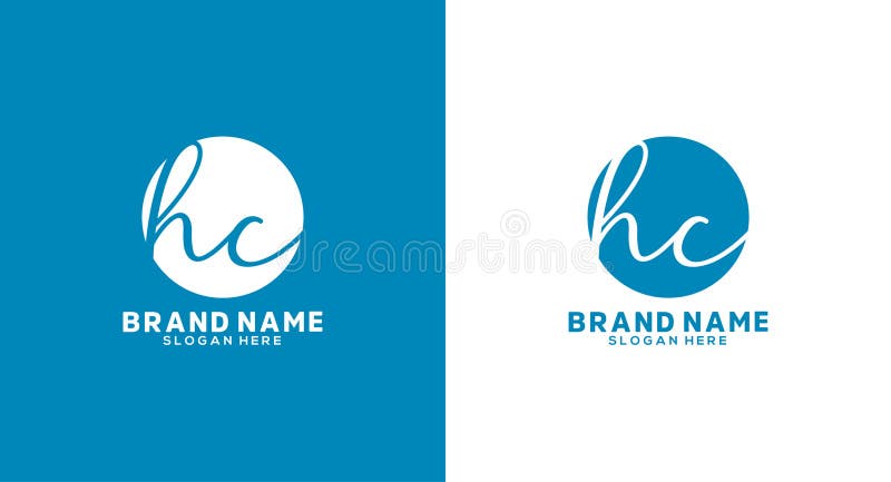 Hc Letter Handwriting Signature Logo Hc Logo Hc Icon Stock Vector ...