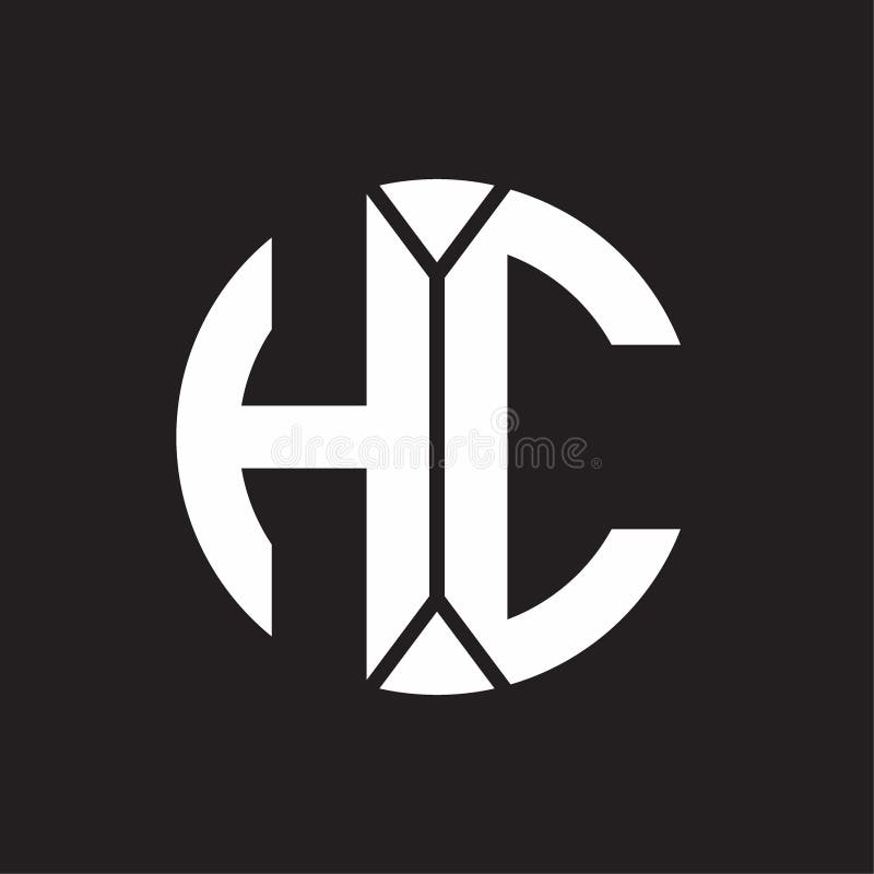 HC Logo Monogram with Piece Circle Ribbon Style Stock Vector ...