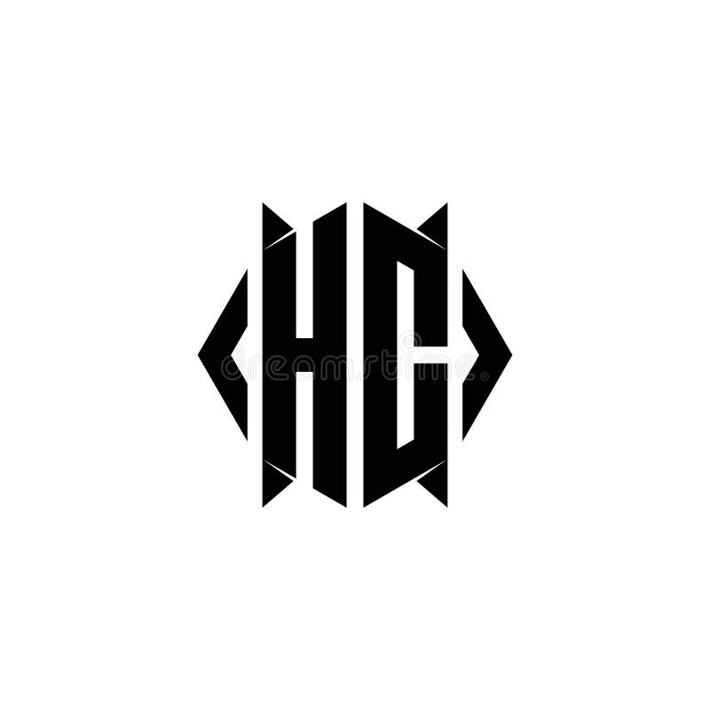 HC Logo Monogram with Shield Shape Designs Template Stock Vector ...