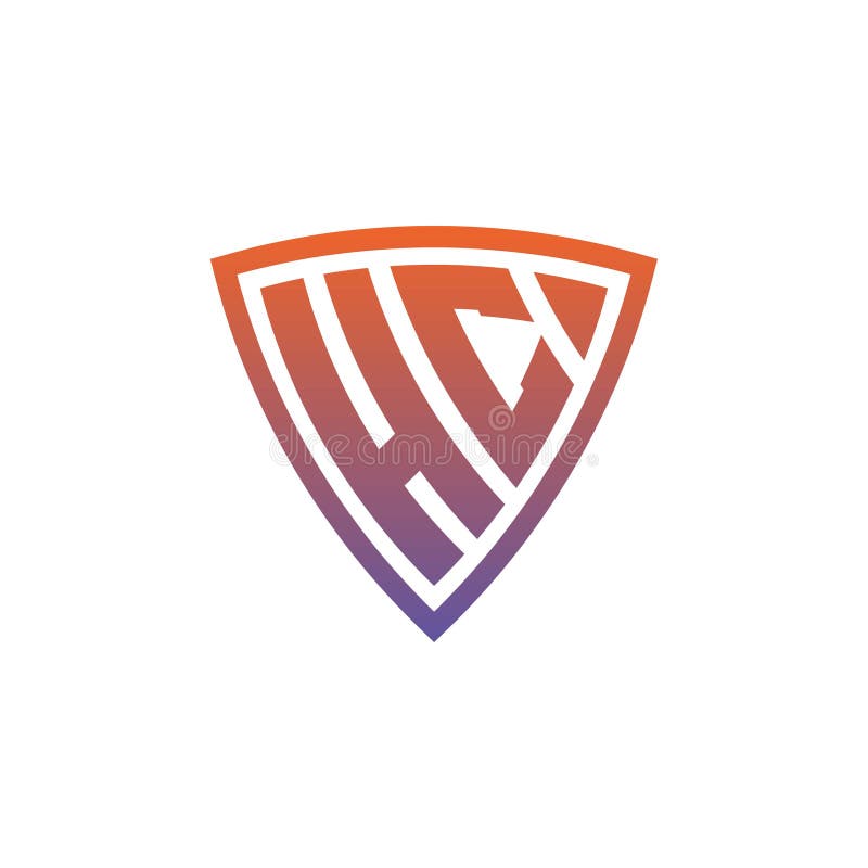 HC Logo Shield Monogram Gradient Style Design Stock Vector ... HC Logo Shield Monogram Gradient Style Design Stock Vector ...