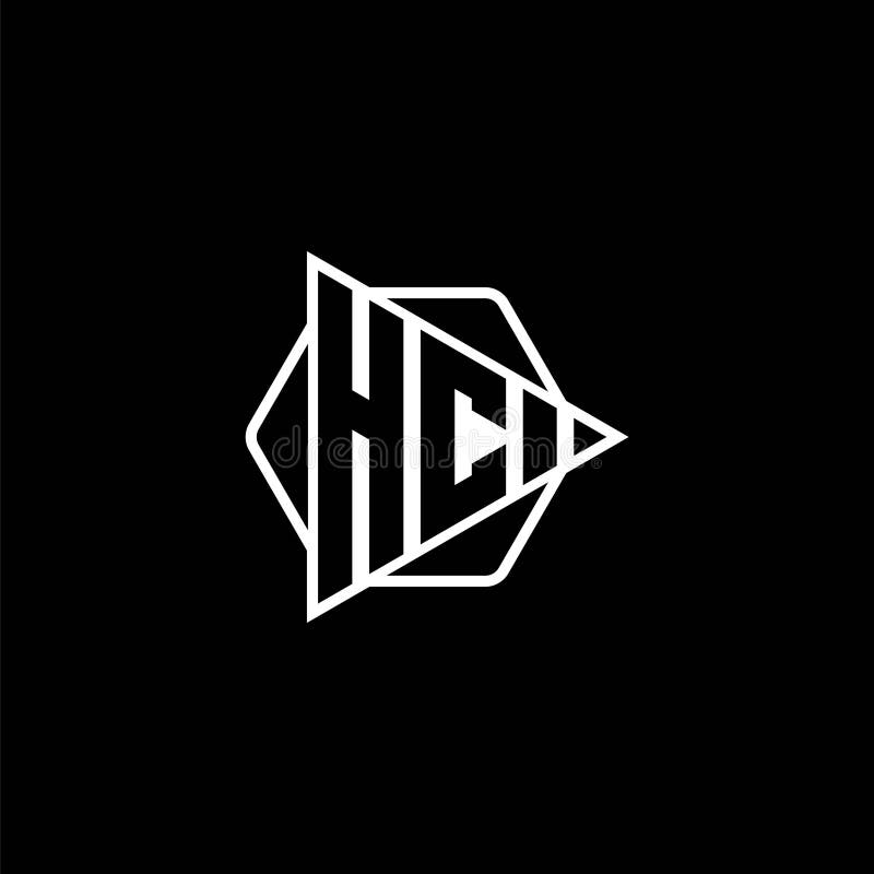 HC Logo Monogram Triangle Play Button Stock Vector - Illustration of ... HC Logo Monogram Triangle Play Button Stock Vector - Illustration of ...