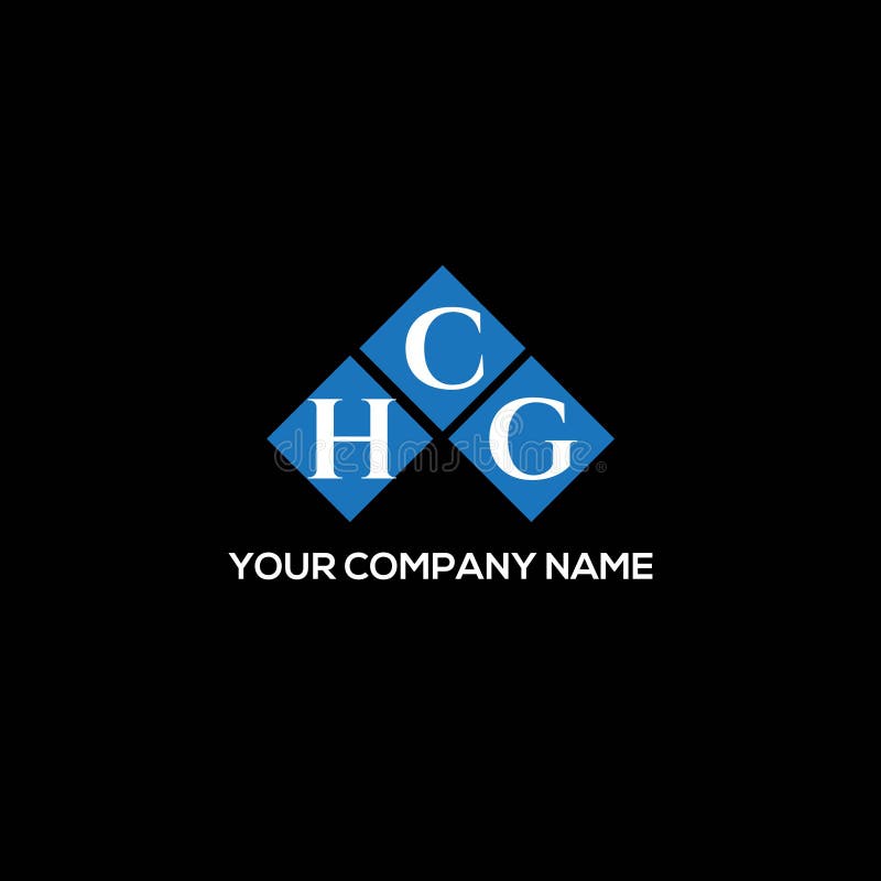 HCG Letter Logo Design on BLACK Background. HCG Creative Initials ...