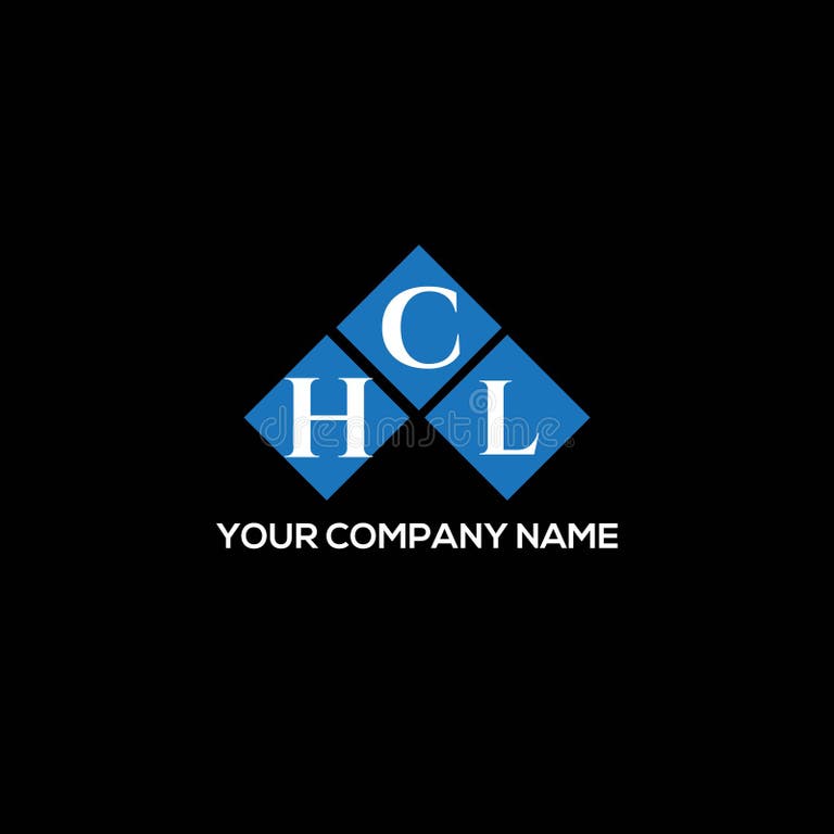 HCL Letter Logo Design on BLACK Background. HCL Creative Initials ...