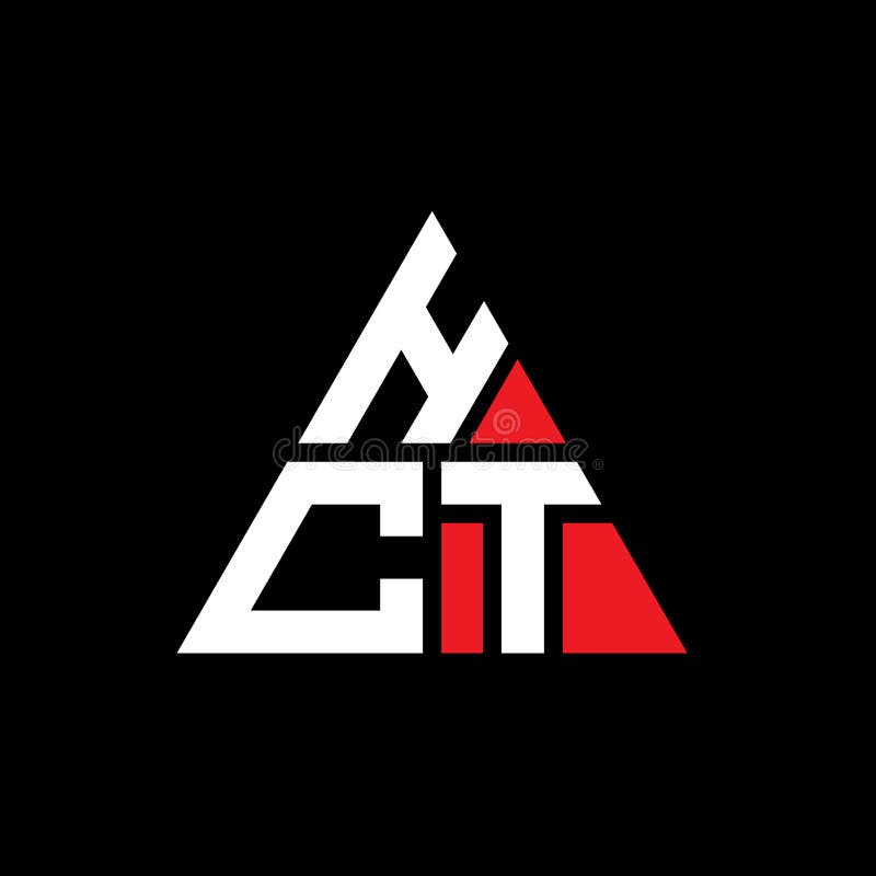HCT Triangle Letter Logo Design with Triangle Shape. HCT Triangle Logo ...