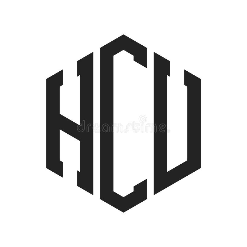HCU Logo Design. Initial Letter HCU Monogram Logo Using Hexagon Shape ...