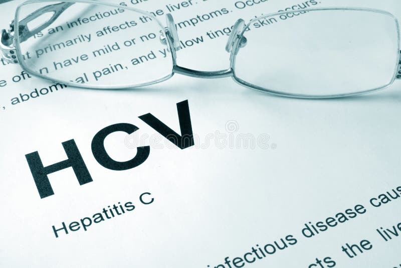 HCV Written on a Page. Hepatitis C. Stock Image - Image of disease ...