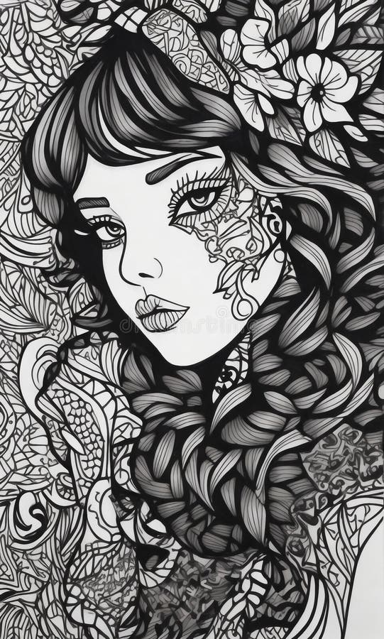 Abstract Portrait of a Woman on Abstract Background, Abstract Woman ...