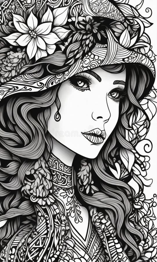 Abstract Portrait of a Woman on Abstract Background, Abstract Woman ...