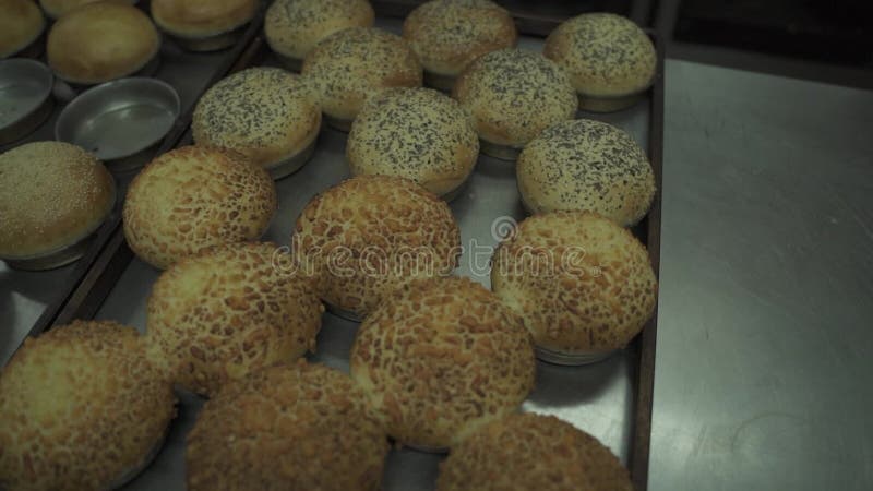 HD of the Buns Baking Process Stock Footage - Video of tasty, food ...