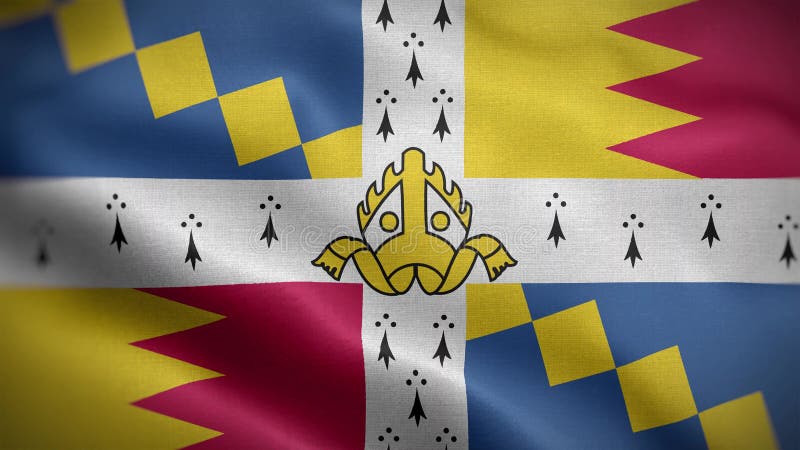 HD of the City Flag of Birmingham Stock Footage - Video of texture ...