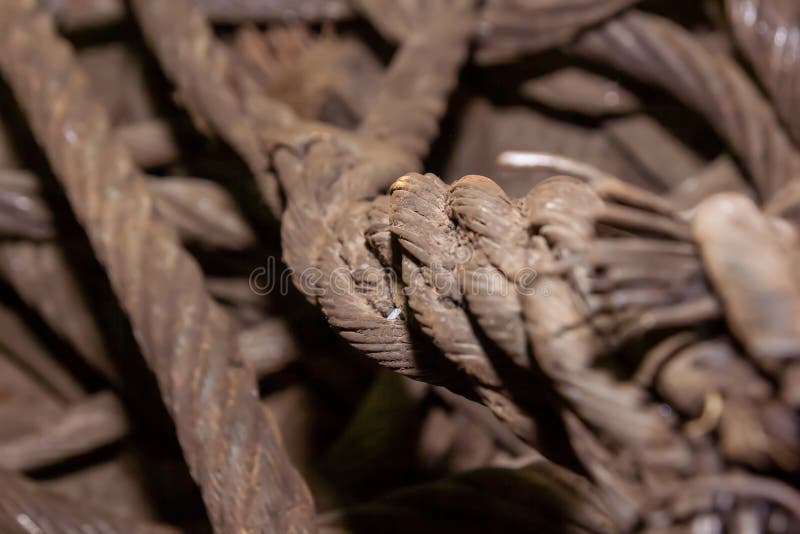 Hd Close Up of an Old Steel Rusty Rope Stock Photo - Image of organic ...