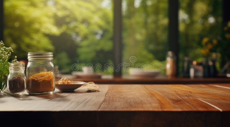 Hd Concept Image Kitchen Table Background for Photo Editing, Stock ...