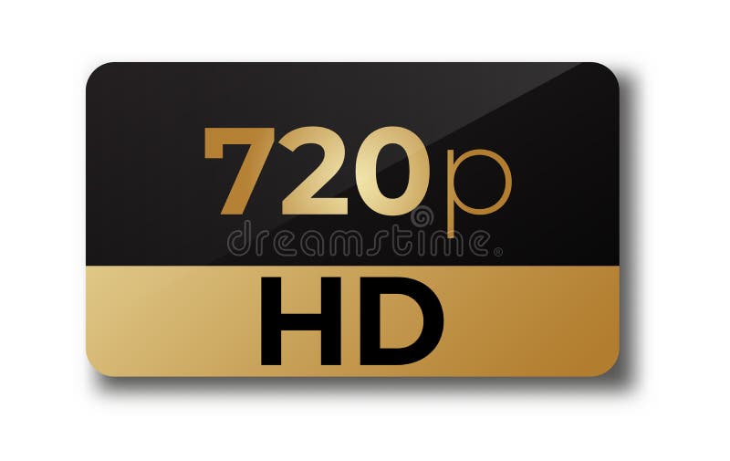 720p hd icon stock vector. Illustration of logo, resolution - 149771856