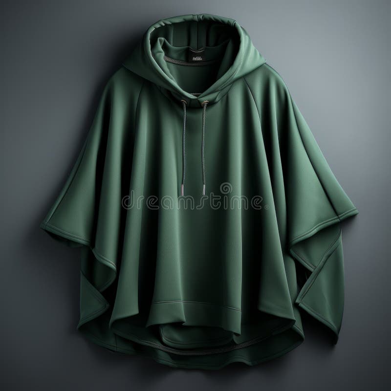 Hd Green Poncho Minimalistic Style with Precise Craftsmanship Stock ...