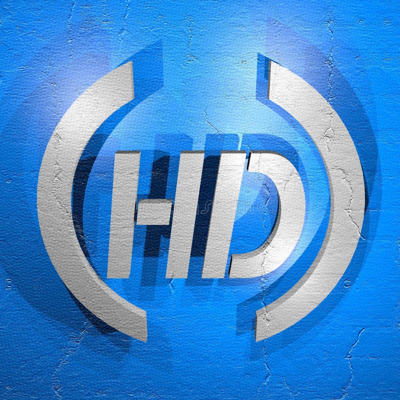 Hd icon stock illustration. Illustration of graphic, science - 55140328