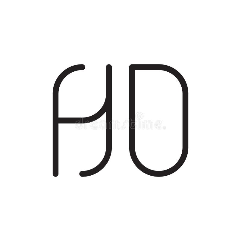 Hd Initial Letter Vector Logo Icon Stock Vector - Illustration of sign ...