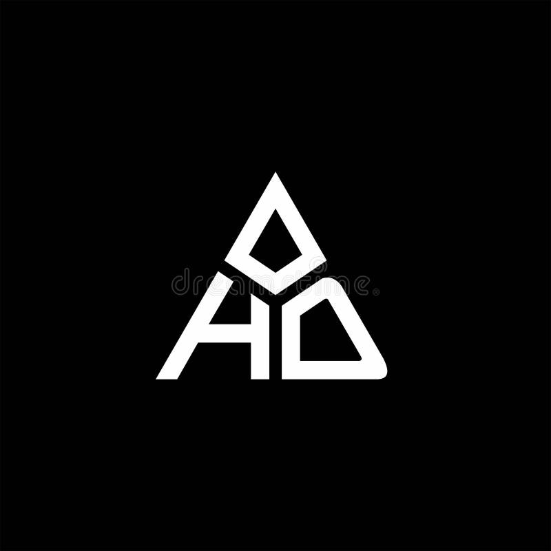 HD Monogram Logo with 3 Pieces Shape Isolated on Triangle Stock Vector ...