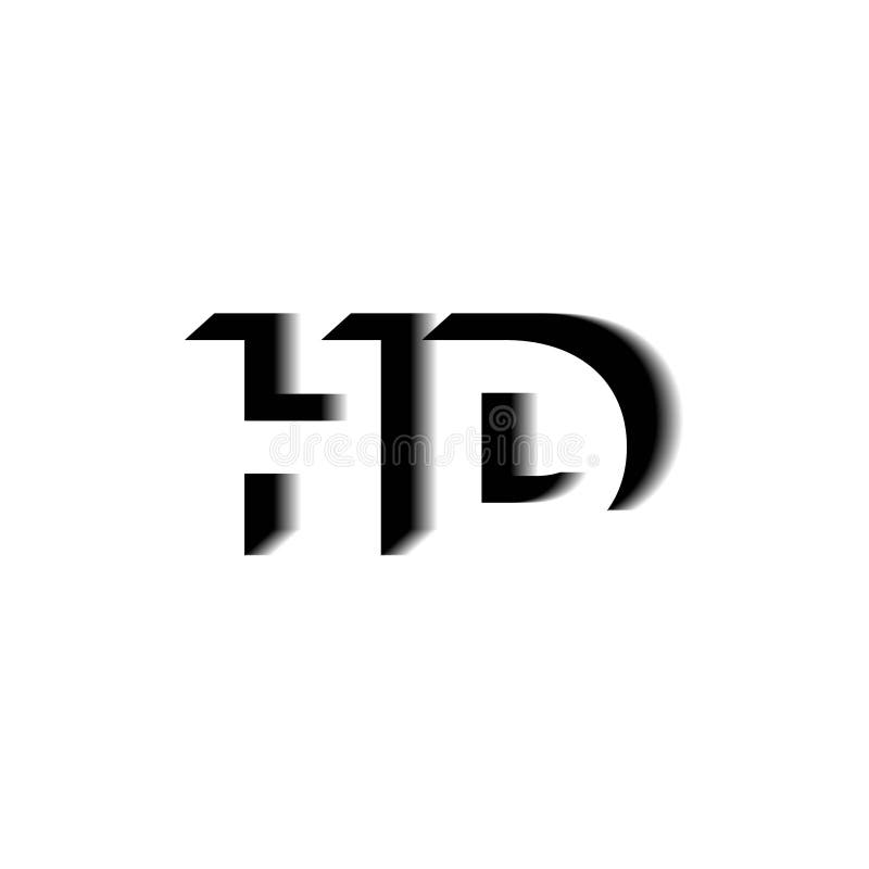 HD Monogram Shadow Shape Style Stock Vector - Illustration of graphic ...