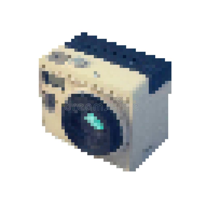 HD Retro Pixel Camera 64x64 Stock Illustration - Illustration of retro ...