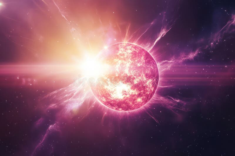 HD Solar Flare Against Plain Background Stock Photo - Image of ...