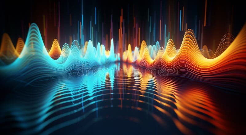 Hd Sound Wave Wallpaper, Visual Waves Background, Graphic Designed ...