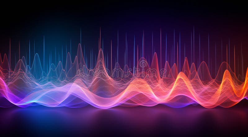 Hd Sound Wave Wallpaper, Visual Waves Background, Graphic Designed ...