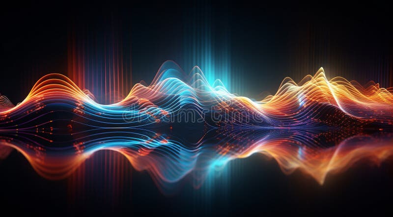 Hd Sound Wave Wallpaper, Visual Waves Background, Graphic Designed ...
