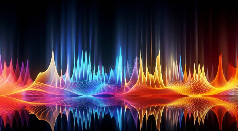 Hd Sound Wave Wallpaper, Visual Waves Background, Graphic Designed ...