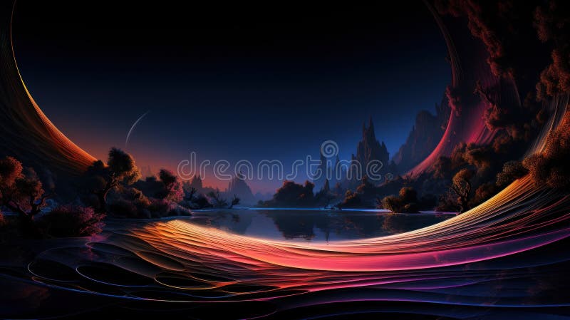 Hd Super Bright Colors. Created with Generative AI Stock Illustration ...