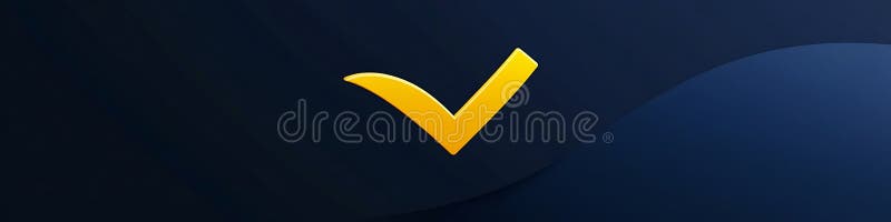 HD Vector of a Sharp Yellow Checkmark Icon Over a Smooth Stock ...