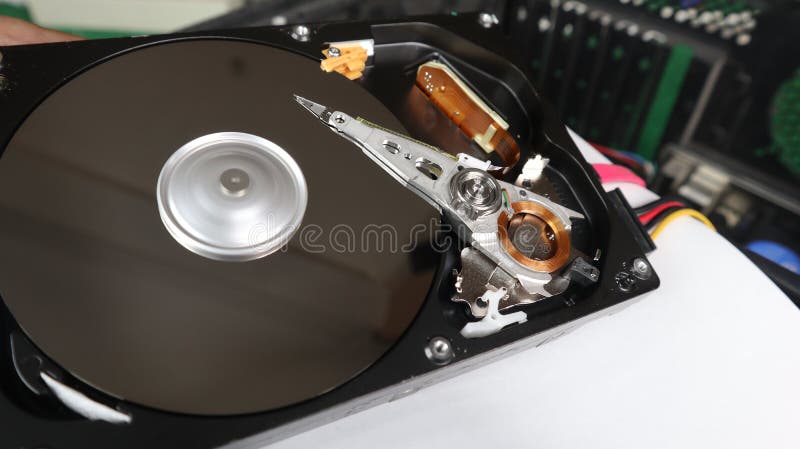HDD, Computer Hard Drive, Digital Data Storage. Stock Image - Image of ...
