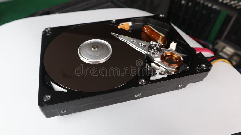HDD, Computer Hard Drive, Digital Data Storage. Stock Image - Image of ...