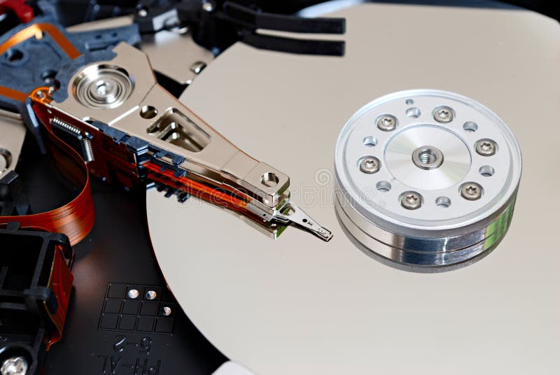 Hdd of computer inside stock image. Image of device, disk - 18052843
