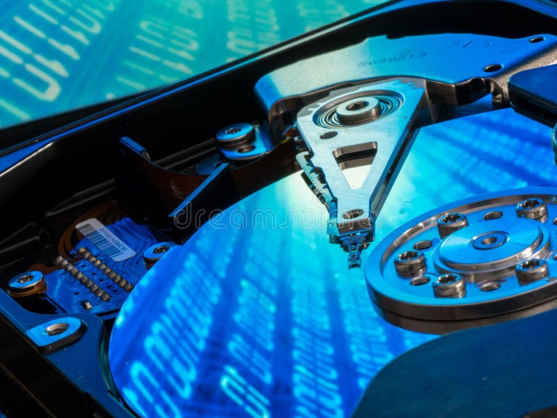 HDD and data. stock photo. Image of data, disk, cyber - 113176848