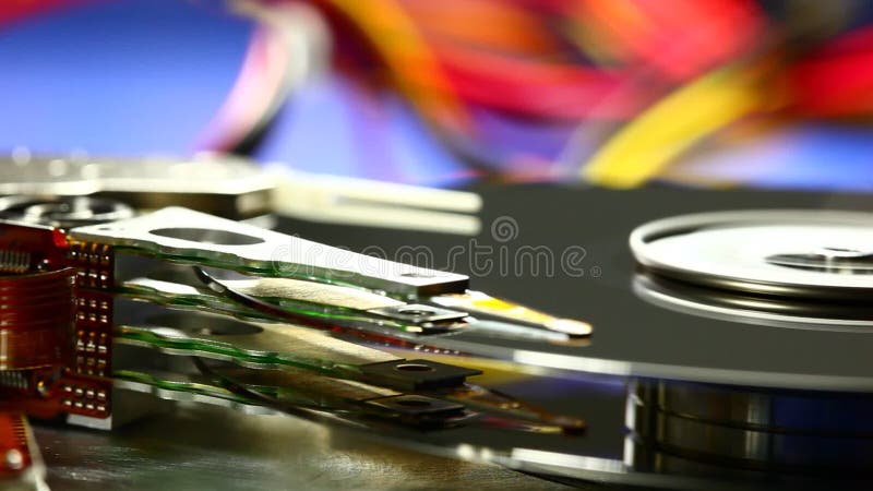 HDD Drive Spin Up and Head Movement Stock Footage - Video of ...