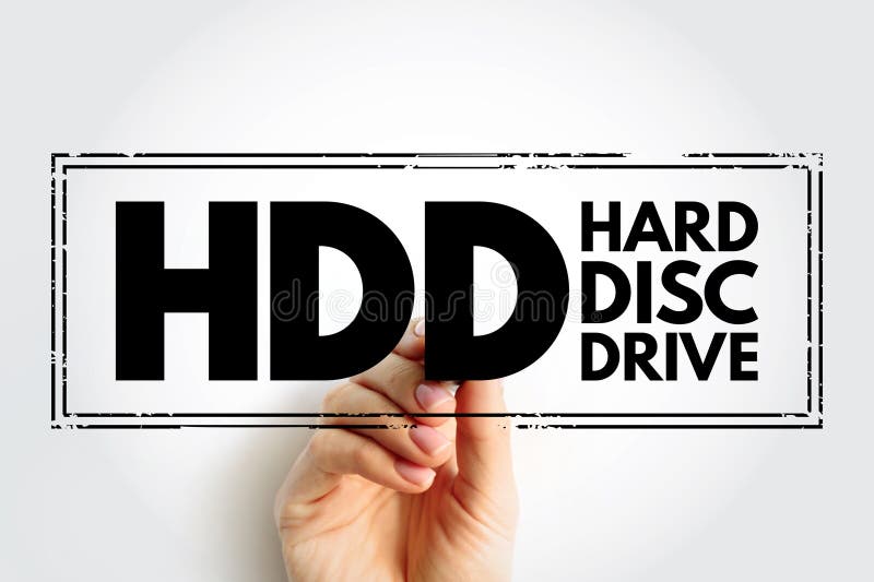 HDD Hard Disc Drive - Electro-mechanical Data Storage Device that ...