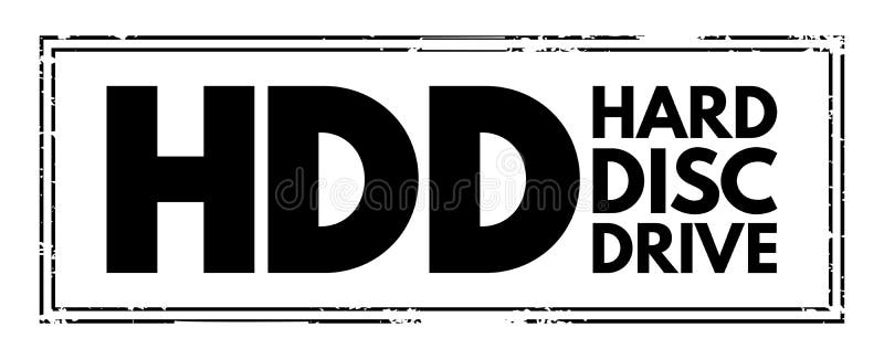 HDD Hard Disc Drive - Electro-mechanical Data Storage Device that ...