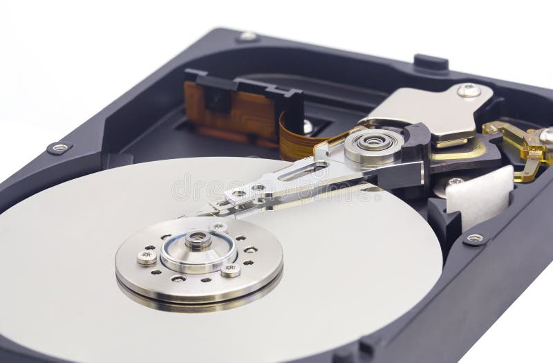 HDD Hard Disk Drive Isolated on White Stock Photo - Image of industry ...