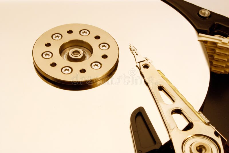 HDD - a Hard Disk Drive is Open Stock Photo - Image of computer ...
