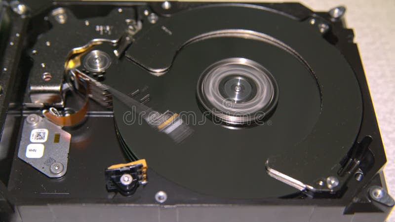 HDD - a Hard Disk Drive is Open, Real Open Hard Drive Stock Footage ...