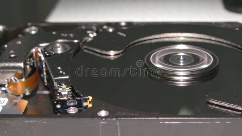HDD - a Hard Disk Drive is Open, Real Open Hard Drive Stock Video ...