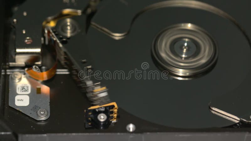HDD - a Hard Disk Drive is Open, Real Open Hard Drive Stock Footage ...