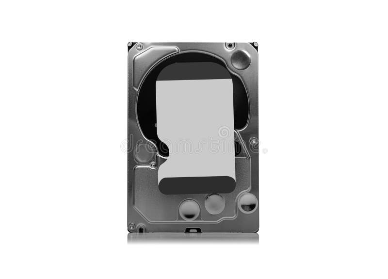 HDD Hard Drive Isolated on a White Background. Stock Photo - Image of ...