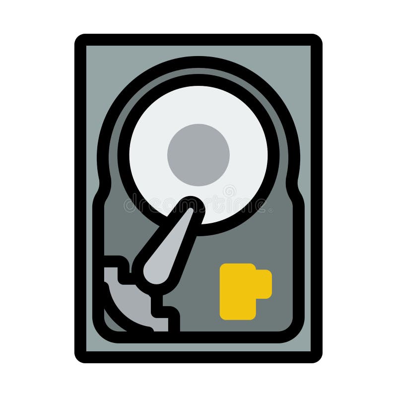 HDD Icon stock vector. Illustration of backup, information - 239086773