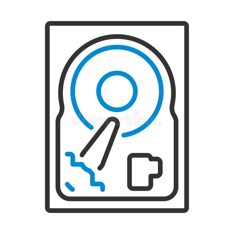 HDD Icon stock vector. Illustration of network, drive - 247870222
