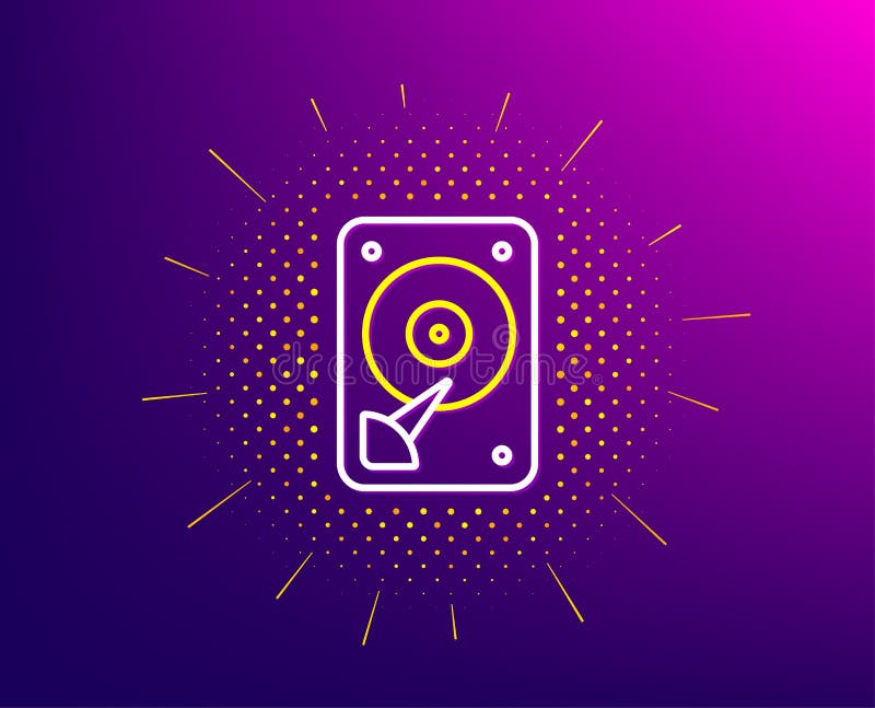 HDD Icon. Hard Disk Storage Sign. Vector Stock Vector - Illustration of ...