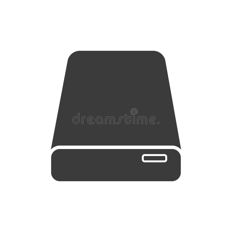 HDD Icon. Hard Drive Icon Isolated on White Background Stock Vector ...
