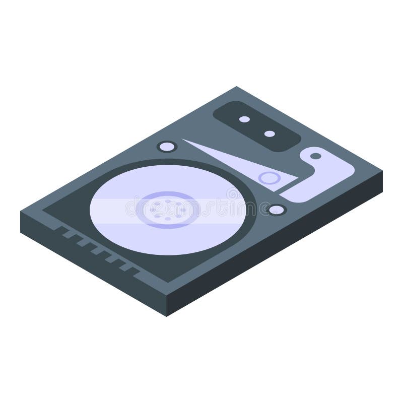HDD Icon Isometric Vector. Computer Hard Drive Stock Vector ...